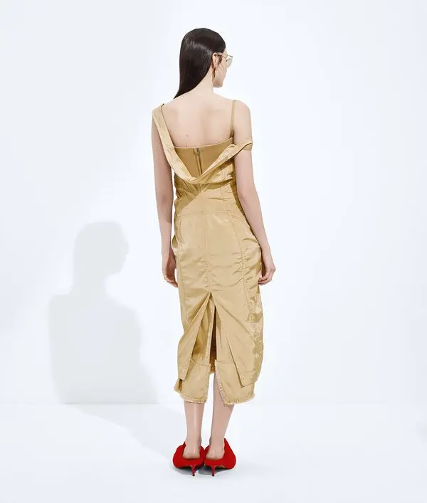 Bottega Veneta Washed Silk Taffeta Dress