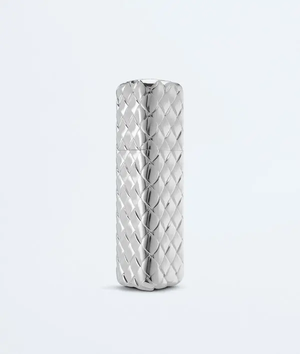 Bottega Veneta Intreccio Perfume Travel Case - Silver