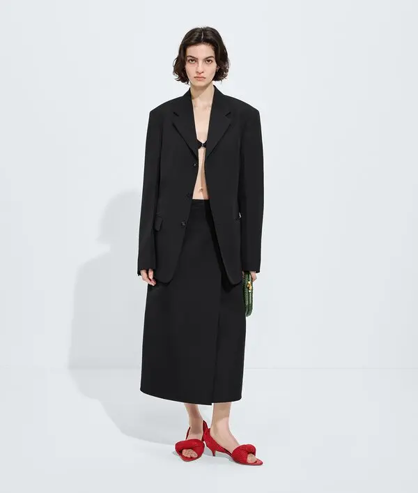 Bottega Veneta Wool Grain De Poudre Jacket
