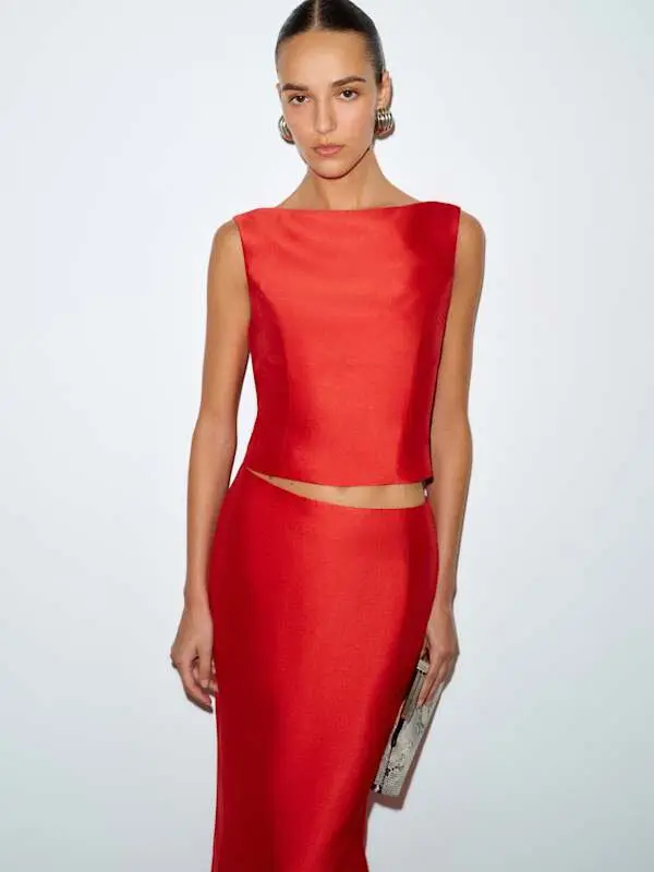 REFORMATION Melanie Two Piece Poppy