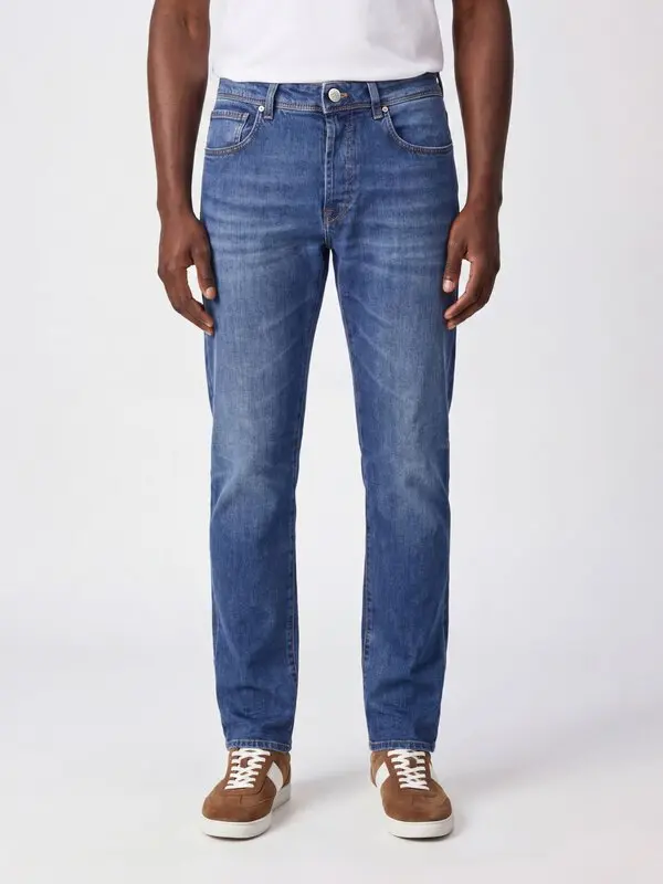 Incotex Cotton Denim Jeans - Blue
