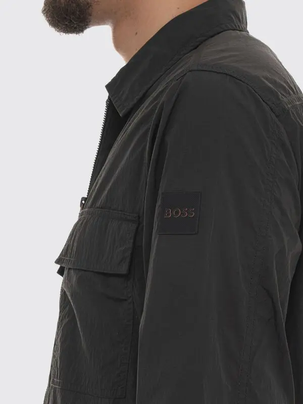 BOSS Utility Jacket With Zipped Front
