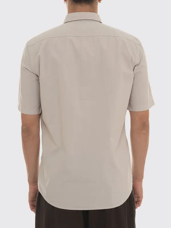 BOSS Short-sleeved Cotton Poplin Bowling Shirt