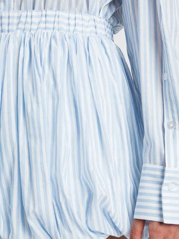 TWINSET Balloon Mini Skirt - Gnawed Blue