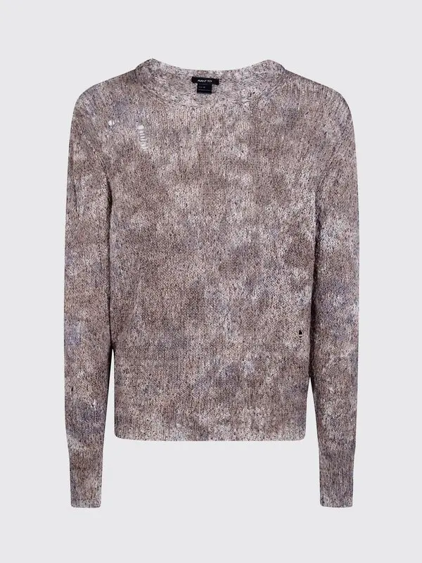 Avant Toi Distressed Cotton Sweater