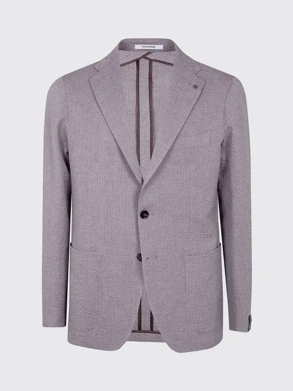 Tagliatore Textured Blazer - Brown