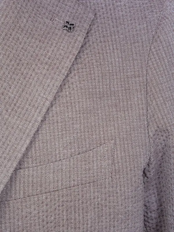 Tagliatore Textured Blazer - Brown
