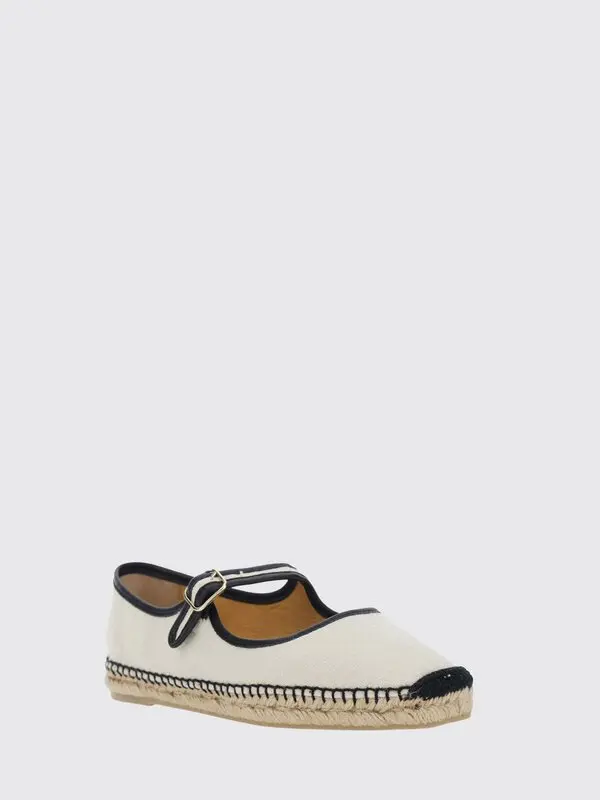 CastaÑer Padua Espadrille With Adjustable Strap - White