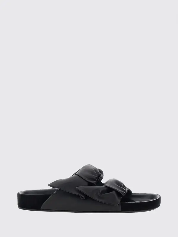Isabel Marant Étoile Lennyo Leather Flat Sandals With Knot Detailing