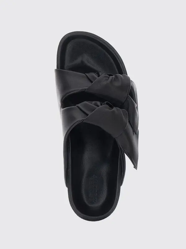 Isabel Marant Étoile Lennyo Leather Flat Sandals With Knot Detailing