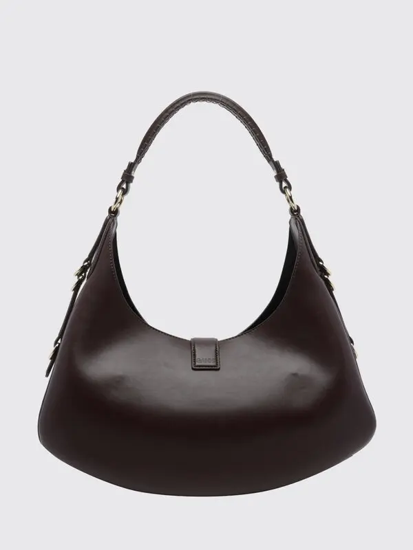 GANNI Shoulder Bag With Gold Tone Hardware - Brown