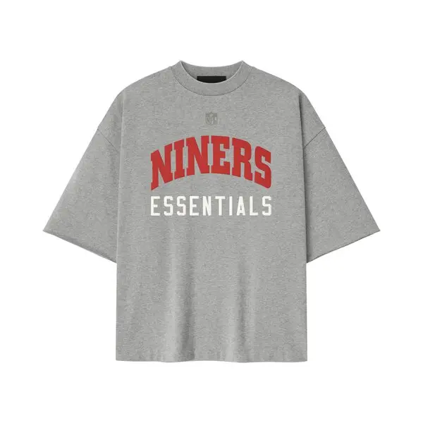 Fear Of God Forty Niners 90s 3/4 Sleeve Tee 'concrete Heather - Grey