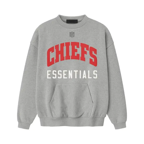 Fear Of God Chiefs Sport Crewneck 'concrete Heather - Grey