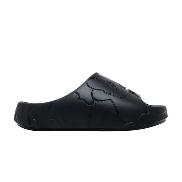 A BATHING APE Solid Camo Slide - Black