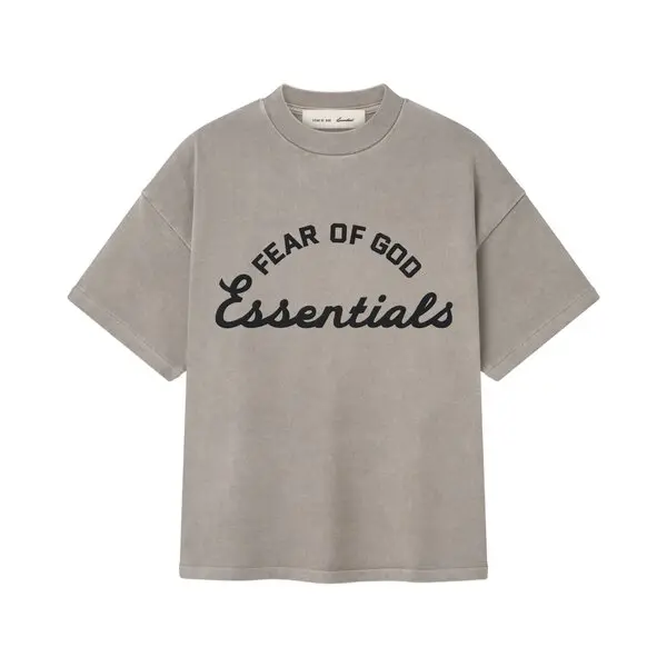 Fear Of God 90s Short Sleeve Tee 'faded Seal - Grey