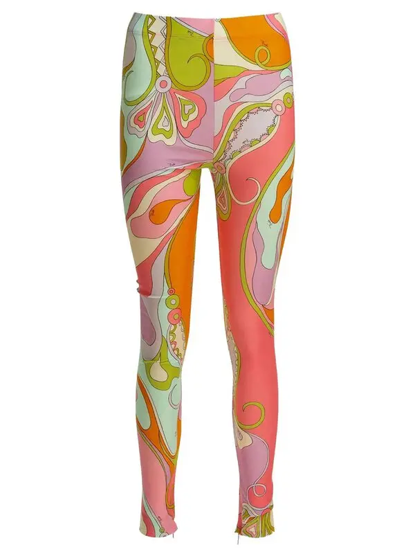 Emilio Pucci Orchid Print Leggings