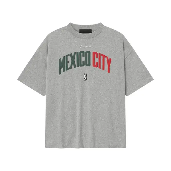 Fear Of God Mexico City 90s Tee 'concrete Heather - Grey