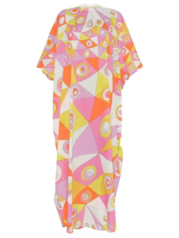Emilio Pucci Long Caftan Iride Print