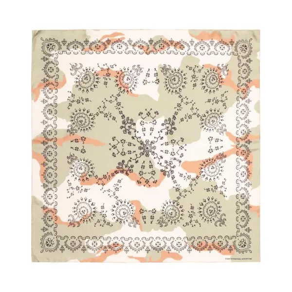 StÜssy Pattern Silk Bandana 'camo - Green