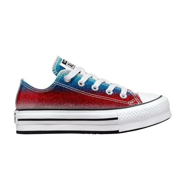 CONVERSE Chuck Taylor All Star Eva Lift Platform Low Ps 'glitter Drip - Blue