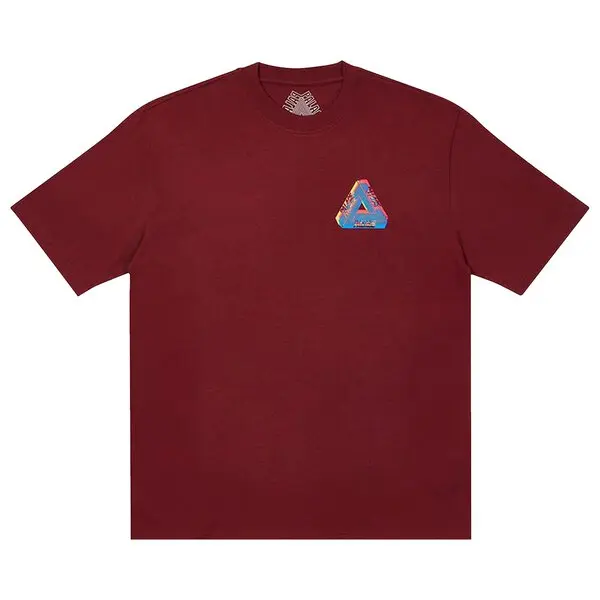 PALACE Tri-ferg Colour Blur T-shirt 'burgundy - Red