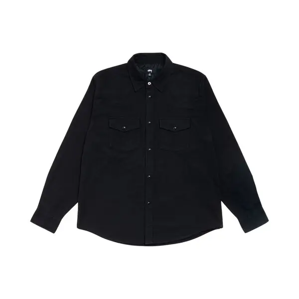 StÜssy Cotton Silk Western Shirt - Black