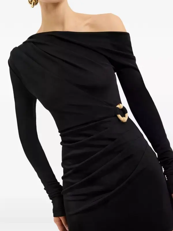Rebecca Vallance Asymmetric Neck Mini Dress