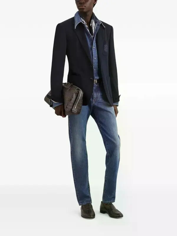 Dolce & Gabbana Straight Jeans With Logo Detail