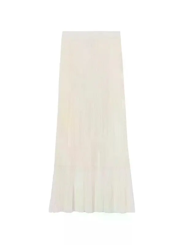 Claudie Pierlot Knitted Maxi Skirt - Neutrals