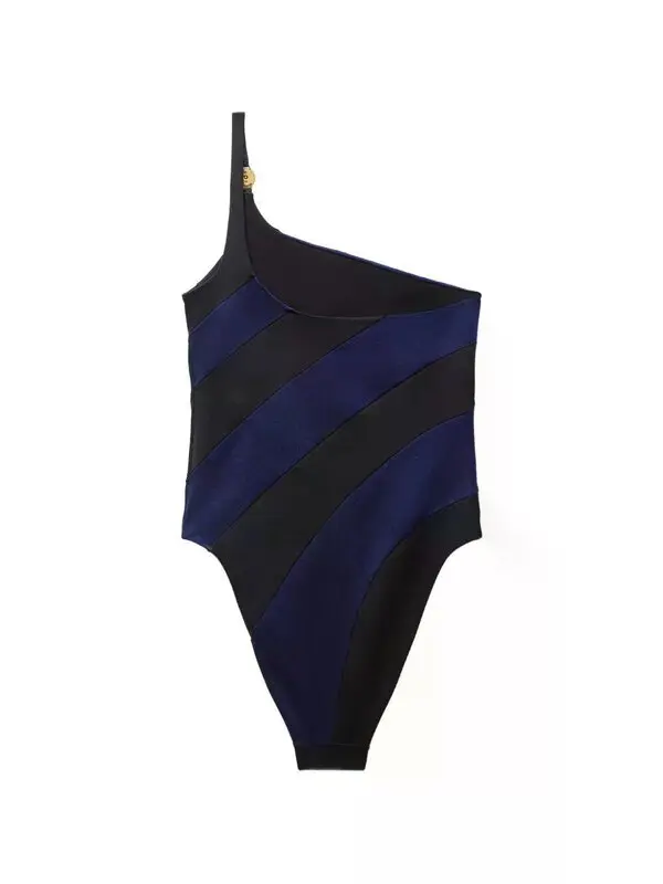 Versace Medusa One-shoulder Swimsuit