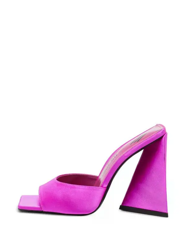 Attico Devon Satin Heeled Sandals - Pink