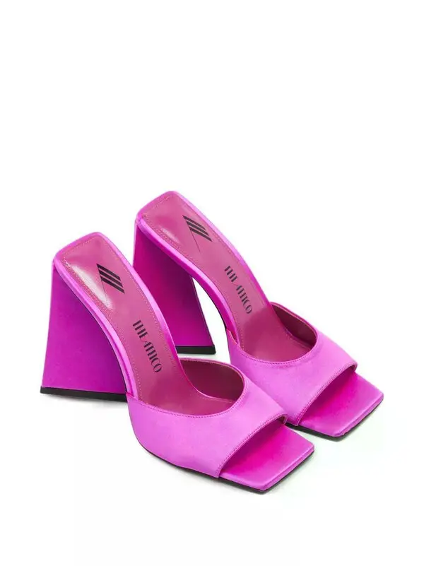Attico Devon Satin Heeled Sandals