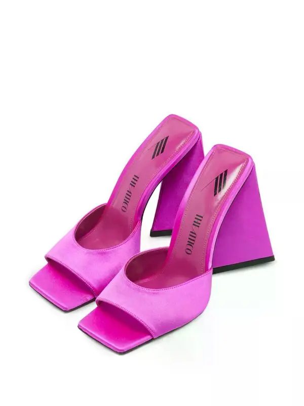 Attico Devon Satin Heeled Sandals