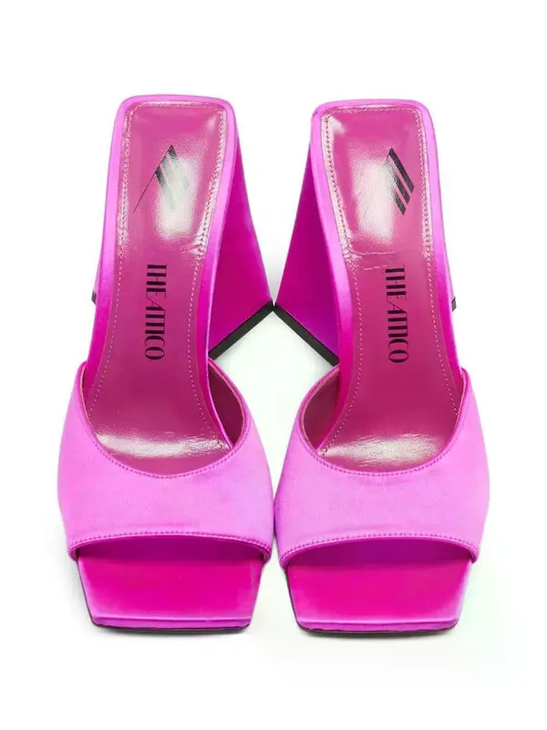 Attico Devon Satin Heeled Sandals