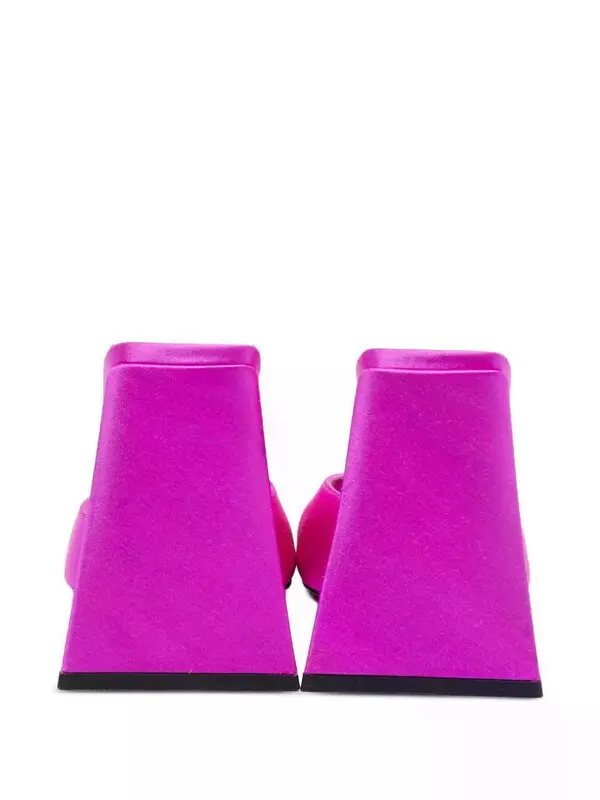 Attico Devon Satin Heeled Sandals