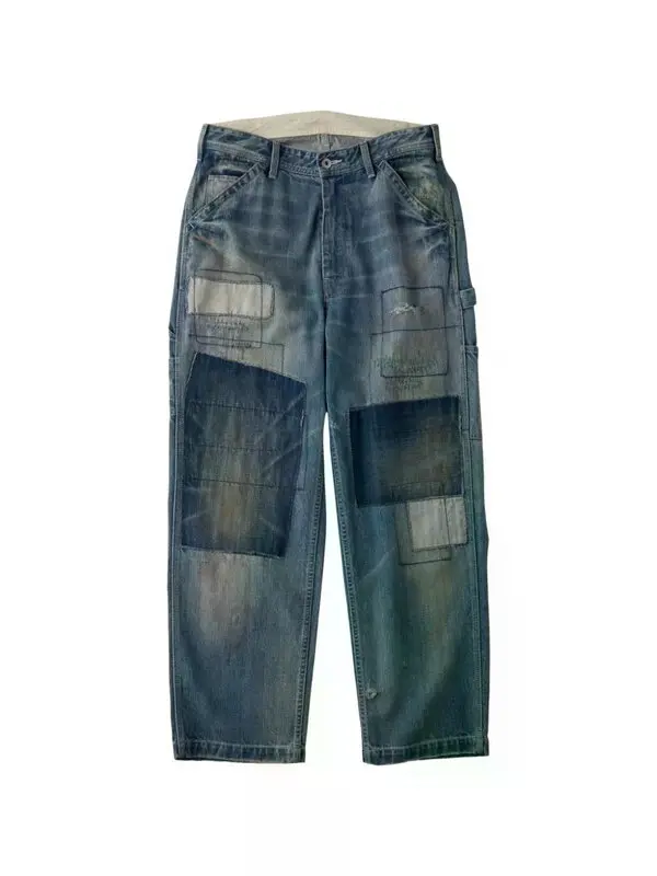 UNIVERSAL OVERALL Patchwork Distressed Jeans