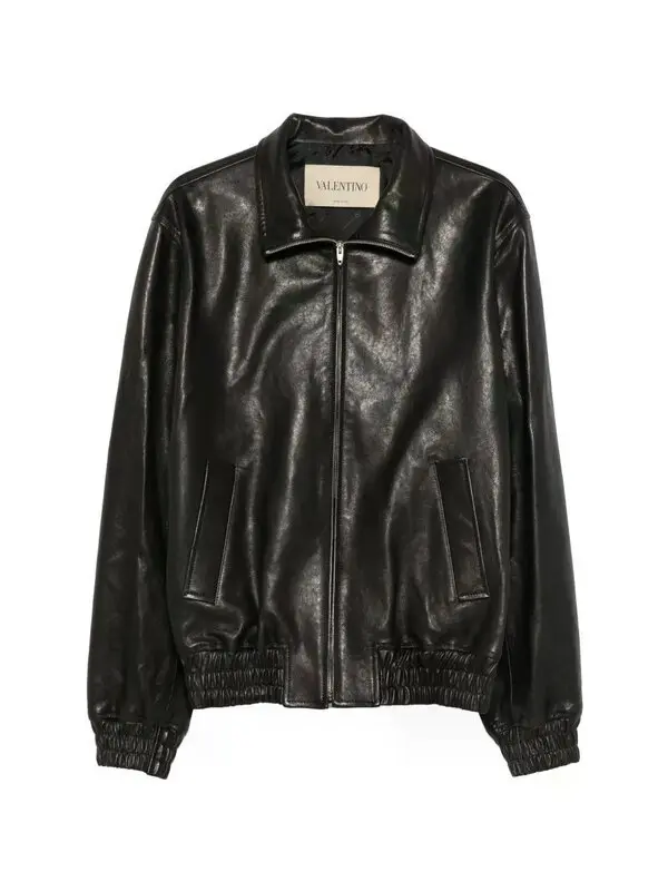 Valentino Garavani Zip-up Leather Jacket