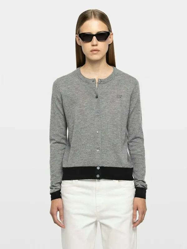 Zadig&Voltaire Missya Cashmere Cardigan - Grey