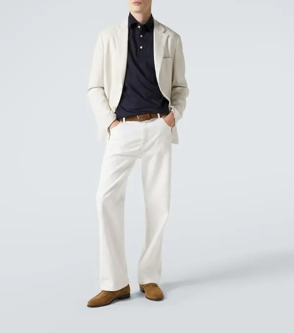 Kiton Cotton Polo Shirt - Blue