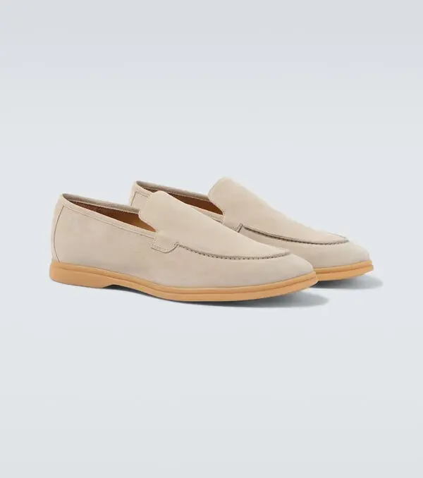 Eleventy Suede Loafers - Grey