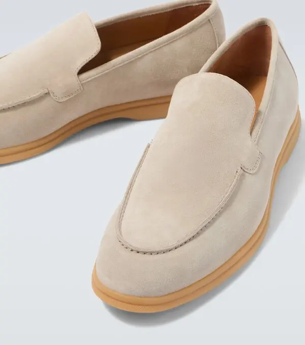 Eleventy Suede Loafers - Grey