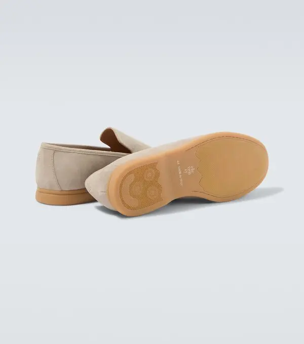 Eleventy Suede Loafers - Grey