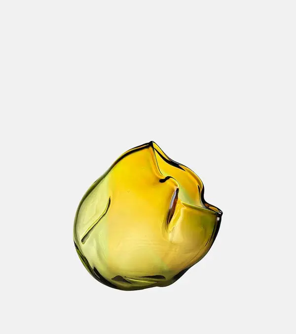 ALEXA LIXFELD Komet Glass Vase - Yellow