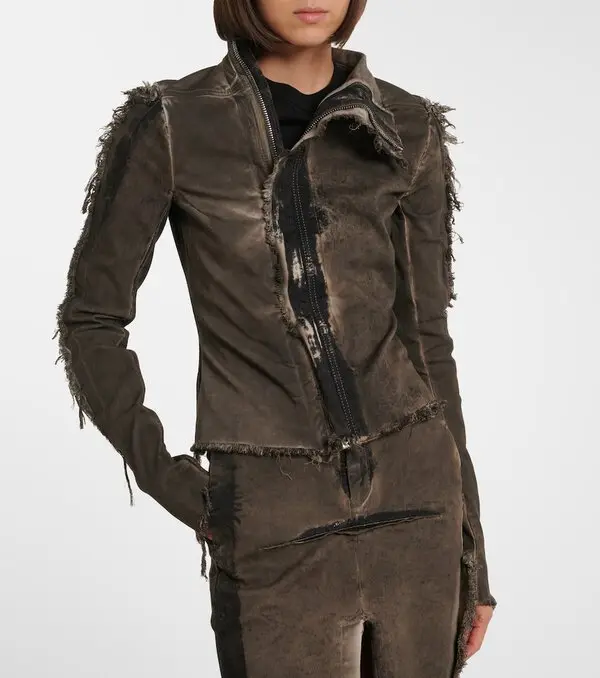 Rick Owens Distressed Denim Jacket