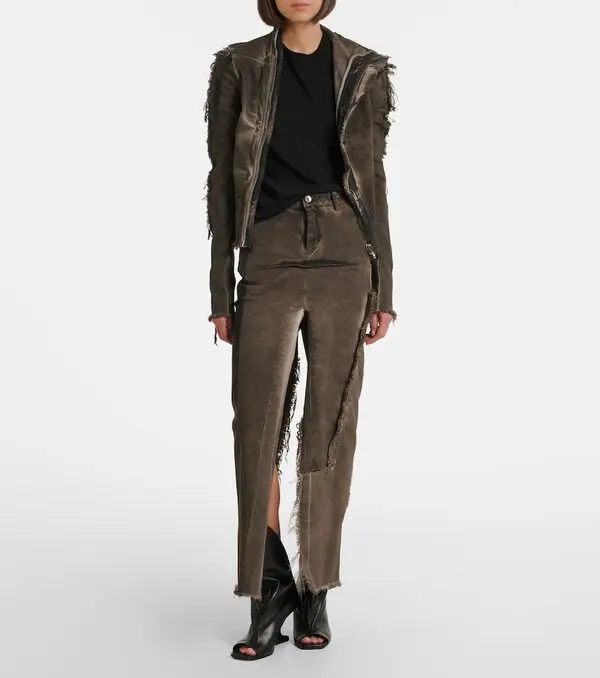 Rick Owens Distressed Denim Jacket
