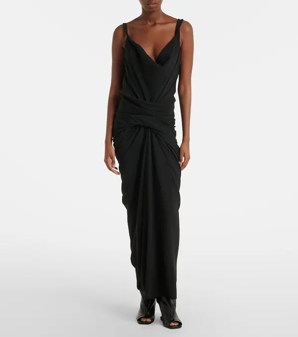 Rick Owens Strutter Gathered Maxi Dress