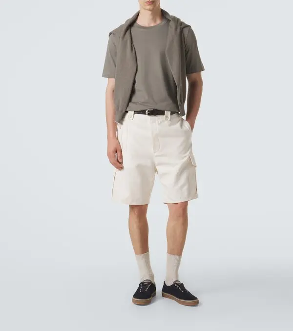 Brunello Cucinelli Logo Cotton Jersey T-shirt - Green