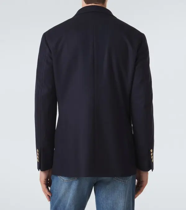 Brunello Cucinelli Double-breasted Virgin Wool Blazer