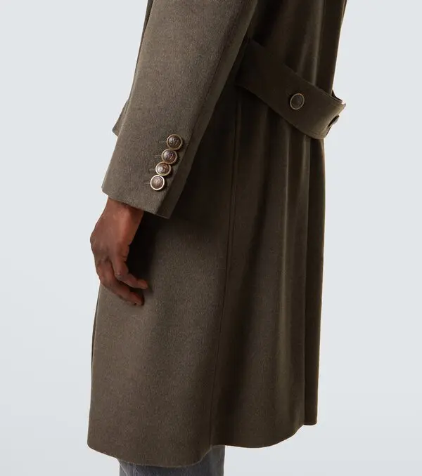 Brunello Cucinelli Double-breasted Virgin Wool Overcoat