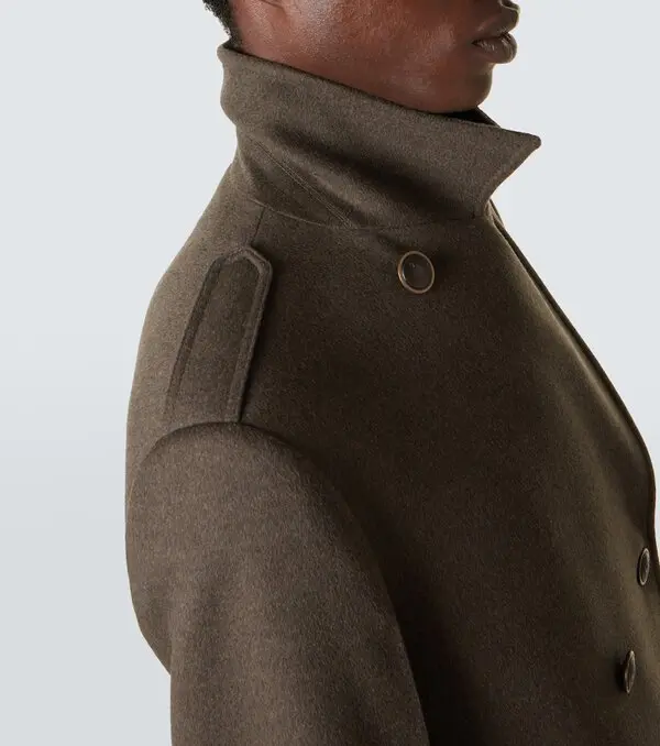 Brunello Cucinelli Double-breasted Virgin Wool Overcoat